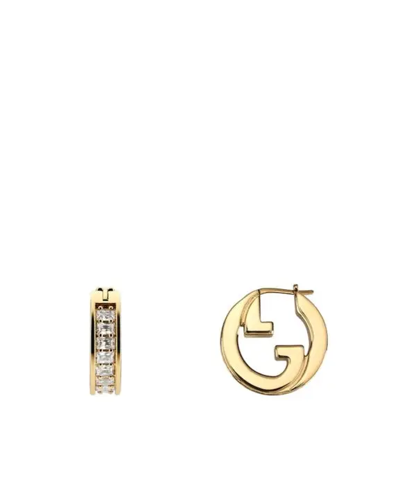 Gucci Blondie Crystal Mini Earrings - Light Gold