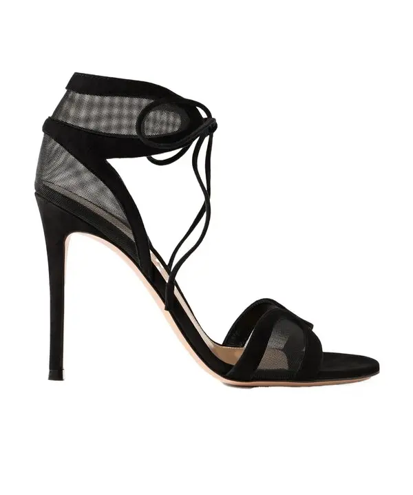 GIANVITO ROSSI Falene Tie-fastened Sandals - Black
