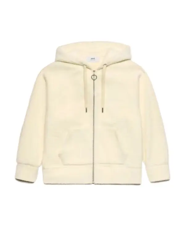 Ami Fleece Hooded Jacket - Nude