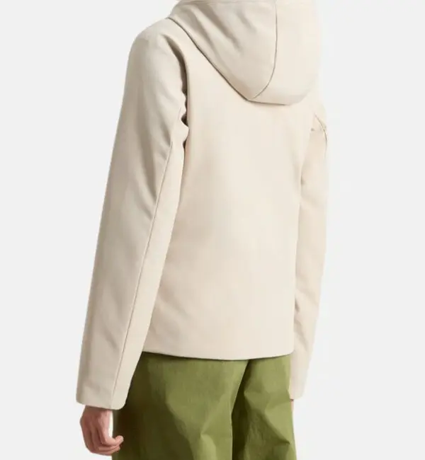 Woolrich Hooded Down Jacket With Visor And High Collar