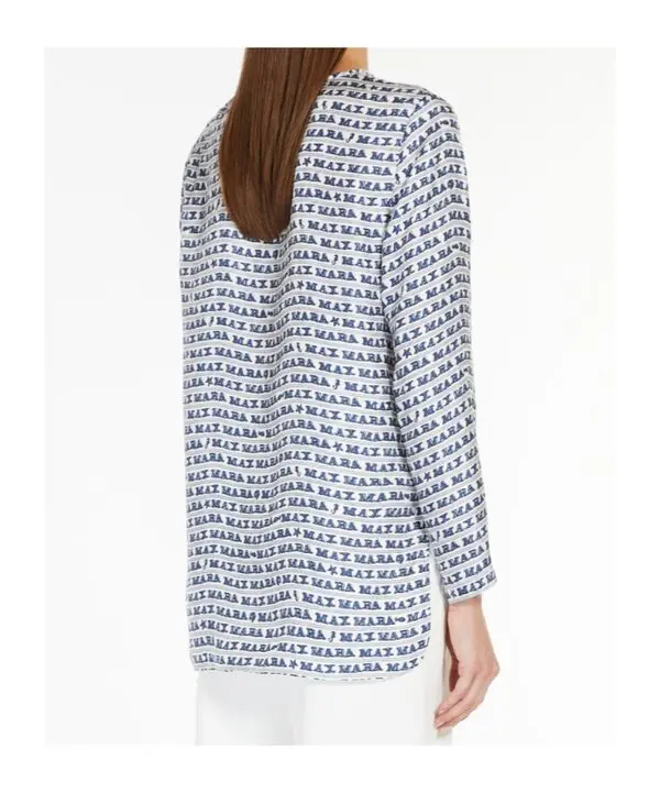 Max Mara Printed Silk Shirt