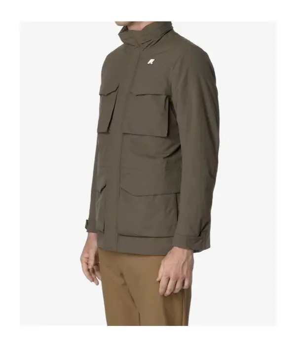 K-WAY Short Hooded Windbreaker - Green