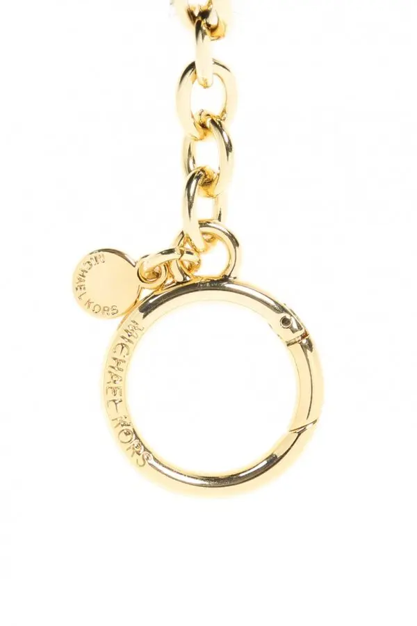 Michael Kors Fluffy Ball Key Chain - Brown