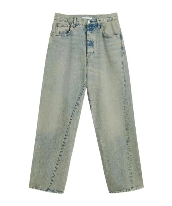 SUNFLOWER Buttoned Straight-leg Jeans - Gray