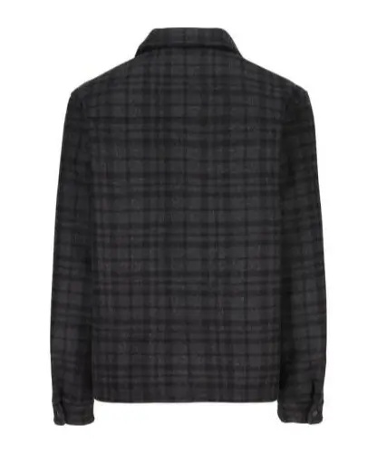 Prada Triangle-logo Checked Shirt