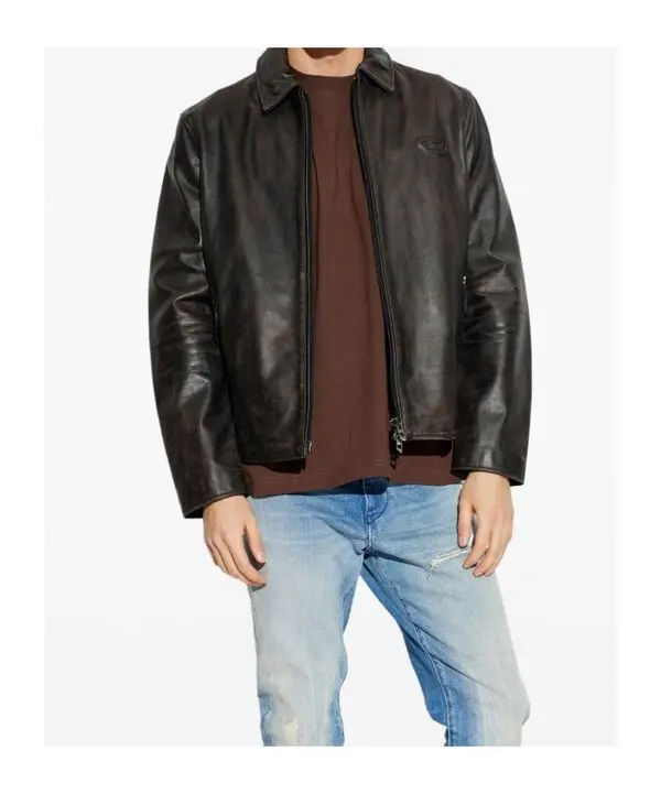 DIESEL® L Amar Wrd Leather Jacket