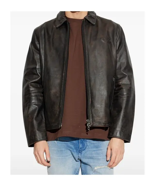 DIESEL® L Amar Wrd Leather Jacket