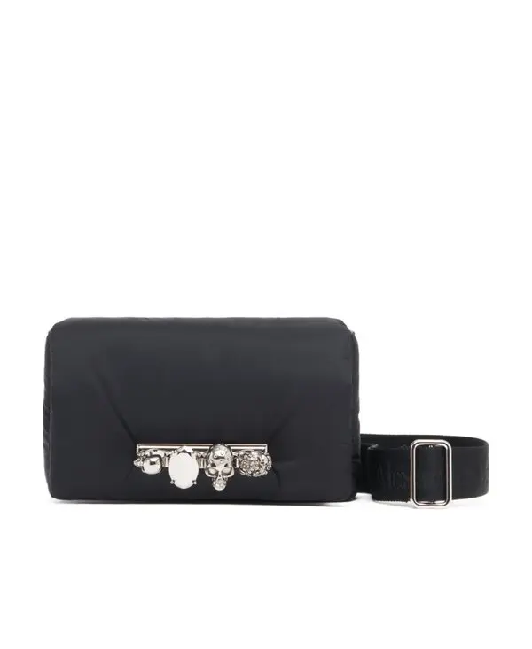 Alexander McQueen Puffy Embellished Padded Belt Bag - Black