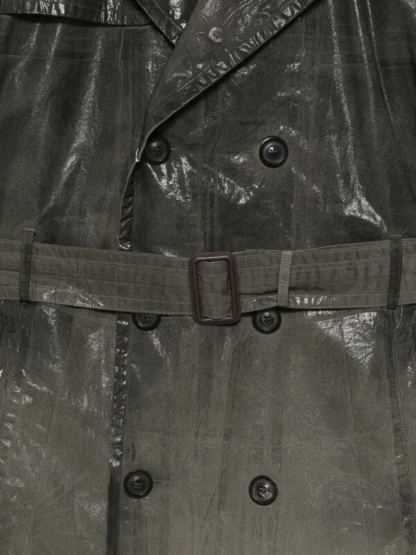 MAISON MARGIELA Shiny Belted Trench Coat