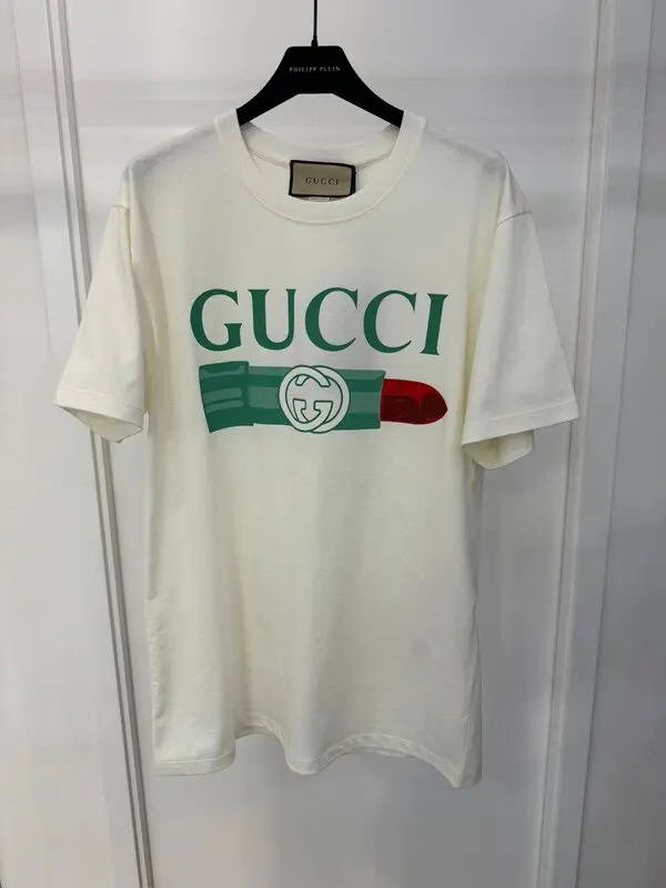 Gucci Lipstick Print Cotton T-shirt