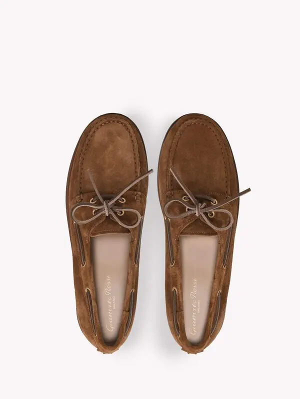 GIANVITO ROSSI Leopard Printed Slip-on Boat Shoes