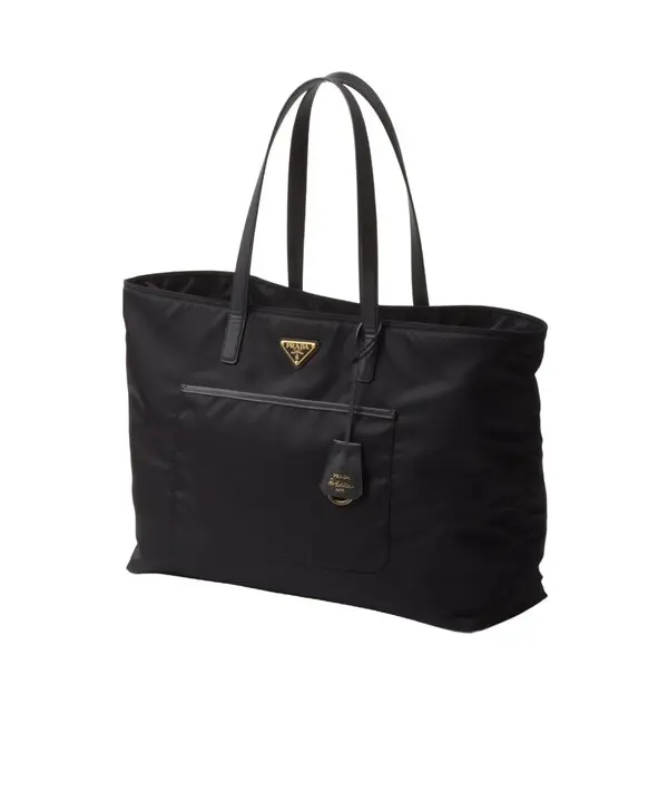 Prada Re-edition 1978 Large Re-nylon And Saffiano Leather Tote Bag