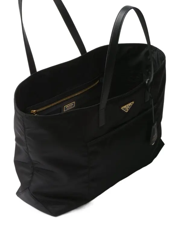 Prada Re-edition 1978 Large Re-nylon And Saffiano Leather Tote Bag