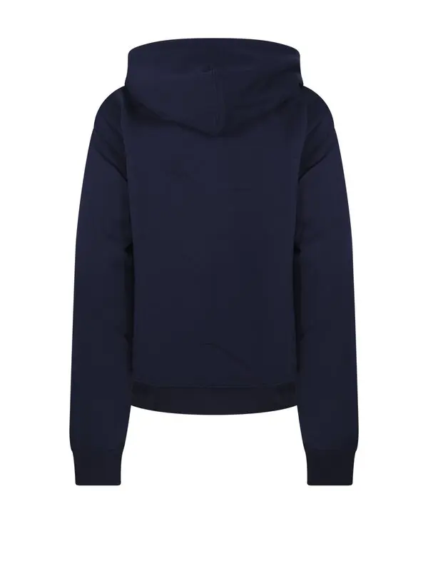 AMI Paris De Coeur Drawstring Hoodie - Black