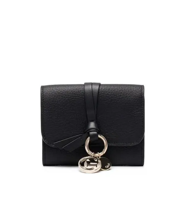 Chloé Alphabet Trifold Wallet - Black