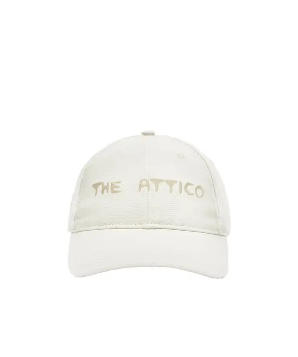 Attico Logo Embroidered Baseball Cap - Ivory