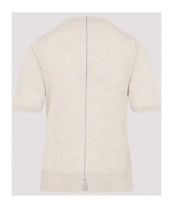 Burberry Logo Embroidered Knitted Top
