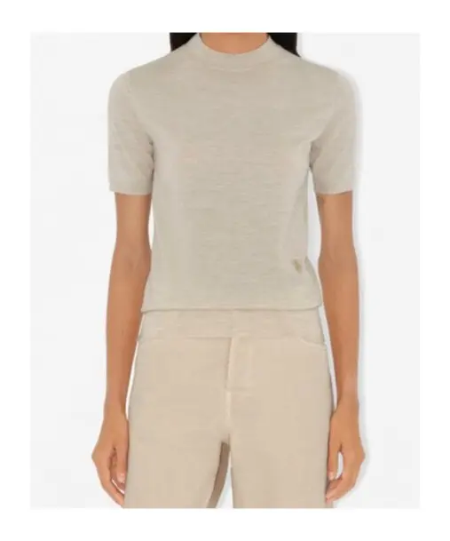 Burberry Logo Embroidered Knitted Top