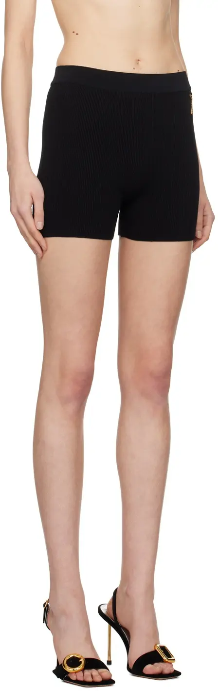Jacquemus Ribbed Logo Knit Shorts