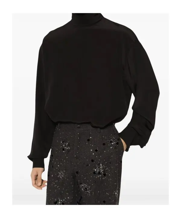 Dolce & Gabbana Dolce Gabbana Satin Turtleneck Shirt