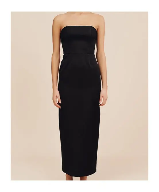 Posse Strapless Bow Detail Midi Dress