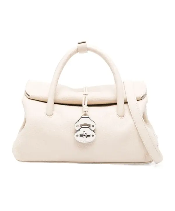 ZANELLATO Logo Shoulder Bag - White