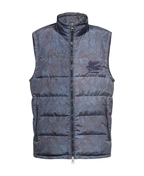 Etro High Collar Sleeveless Vest