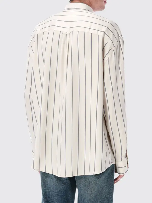 SUNFLOWER Relaxed Striped Shirt - White