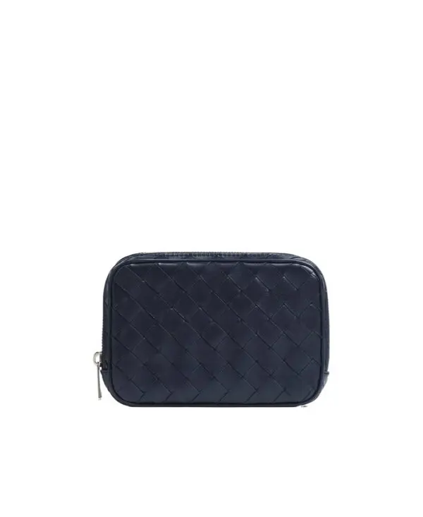 Bottega Veneta Intrecciato Small Organizer - Black