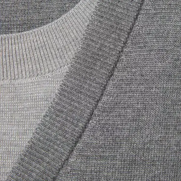 Gucci V-neck Vest Overlay Knit Sweater