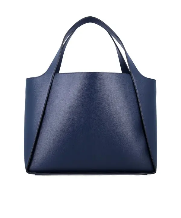 Stella McCartney Logo Perforated Tote Bag - Blue