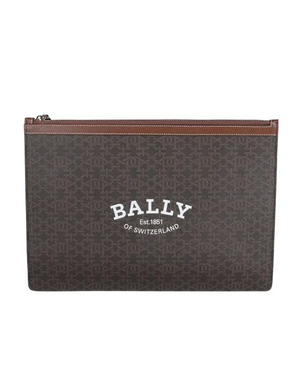 Bally Monogram Logo Handbag - Black