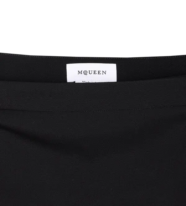 Alexander McQueen Lace Detailed Mini Skirt