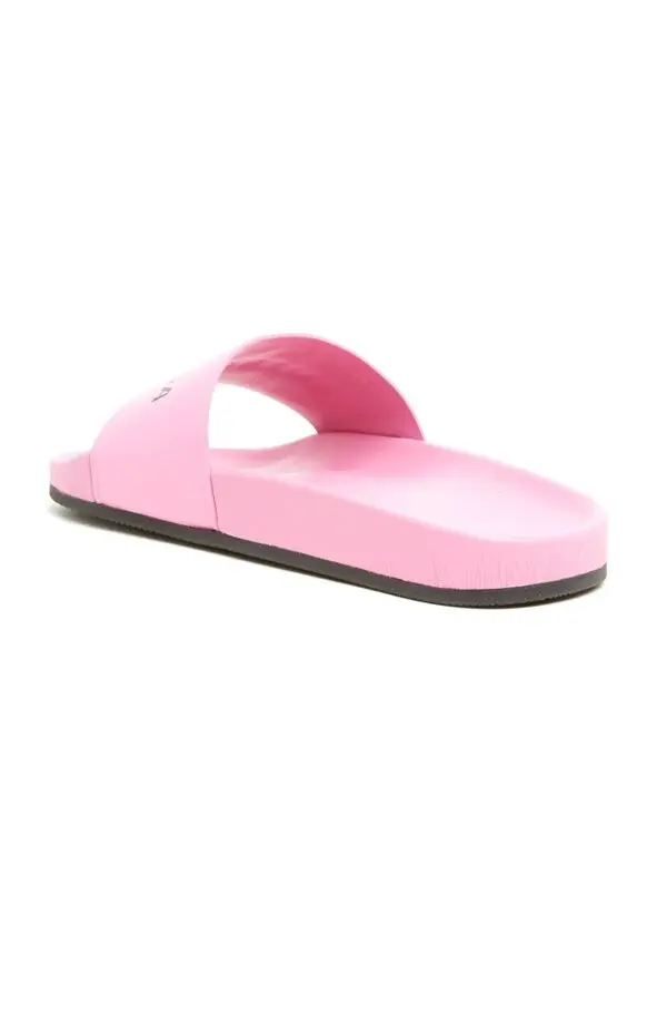 Balenciaga Logo Printed Slip-on Slides
