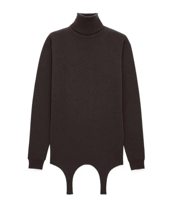Saint Laurent Turtleneck Garter Jumper