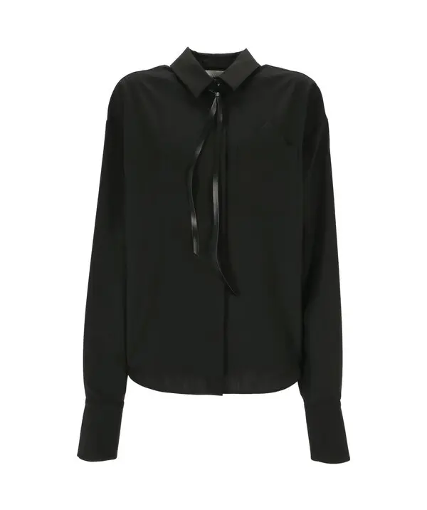 Sportmax Mappa Tie-detail Shirt - Black