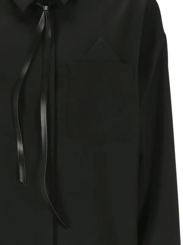 Sportmax Mappa Tie-detail Shirt - Black