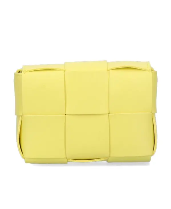 Bottega Veneta Mini Intreccio Cross-body Bag - Yellow