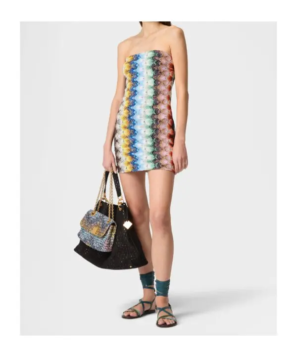 Missoni Strapless Bustier Mini Dress