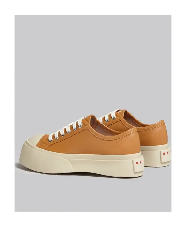 Marni Nappa Leather Pablo Lace-up Sneakers - Brown