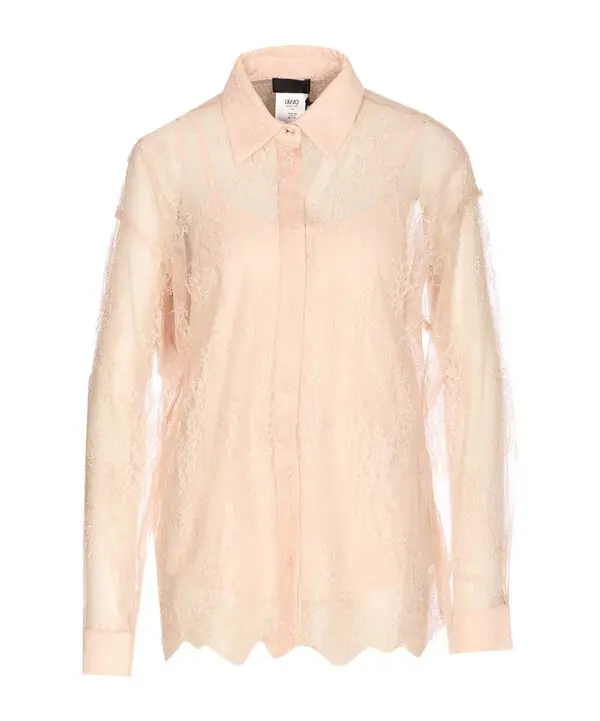 Liu Jo Lace Long-sleeve Shirt - Nude