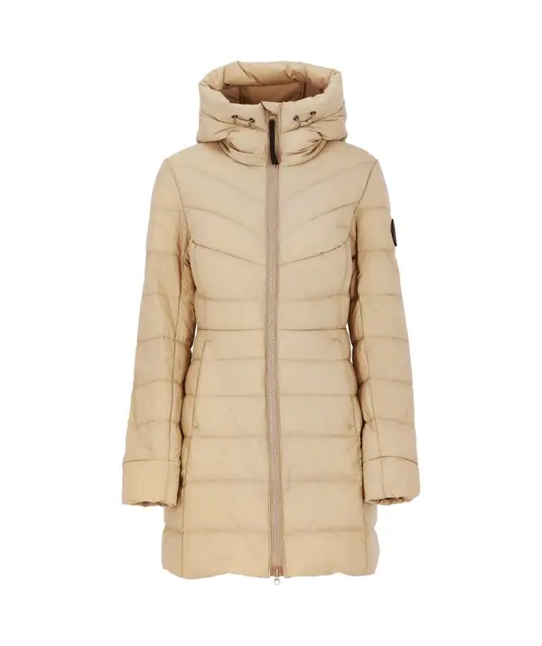 Canada Goose Clair Hooded Quilted Coat - Light Brown
