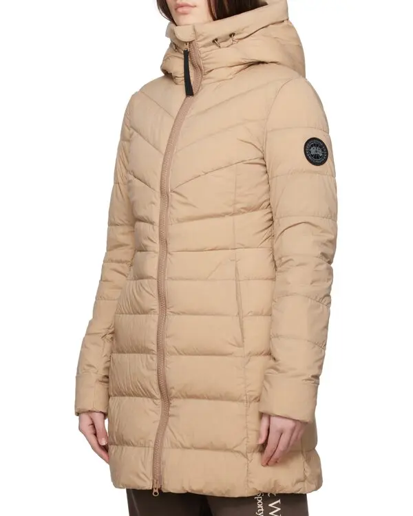 Canada Goose Clair Hooded Quilted Coat - Light Brown
