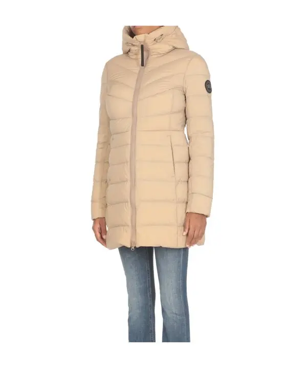 Canada Goose Clair Hooded Quilted Coat - Light Brown