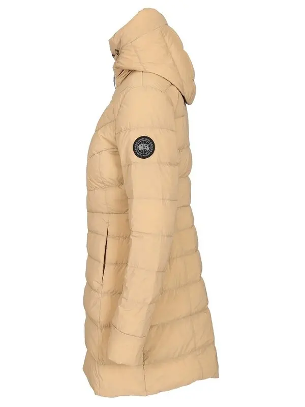 Canada Goose Clair Hooded Quilted Coat - Light Brown