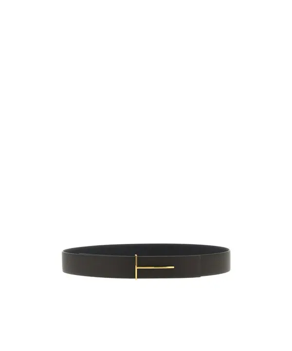 TOM FORD Slim T Reversible Belt - Black