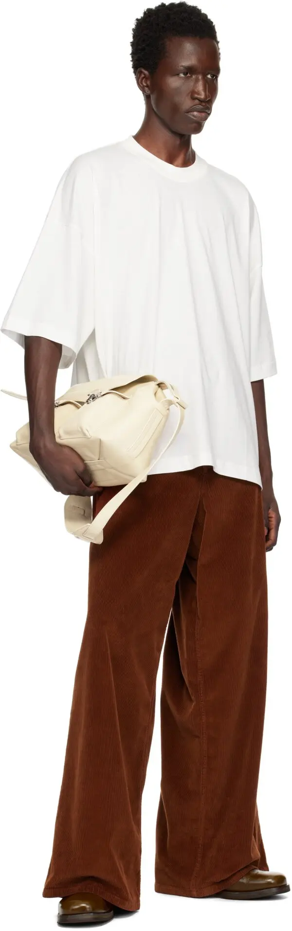 Studio Nicholson Logo Printed Crewneck T-shirt - Off White
