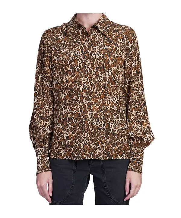 Isabel Marant Étoile Teysa Printed Shirt With Button Cuffs - Brown