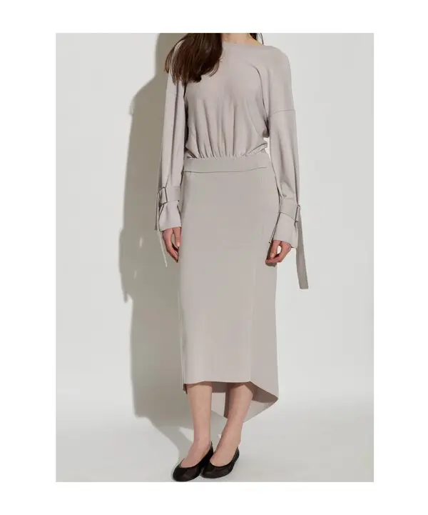 LANVIN Tie-back Midi Dress