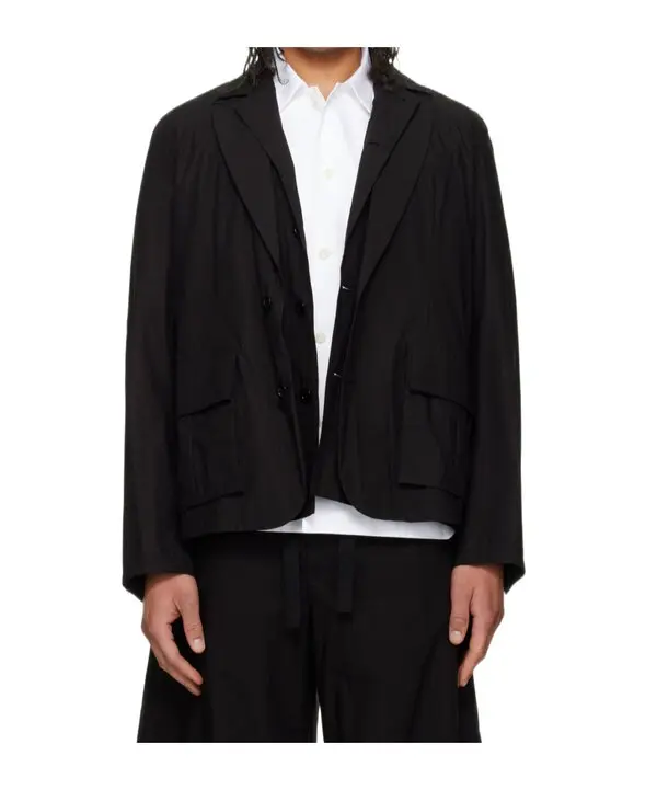Sacai Layered Notched Lapel Blazer